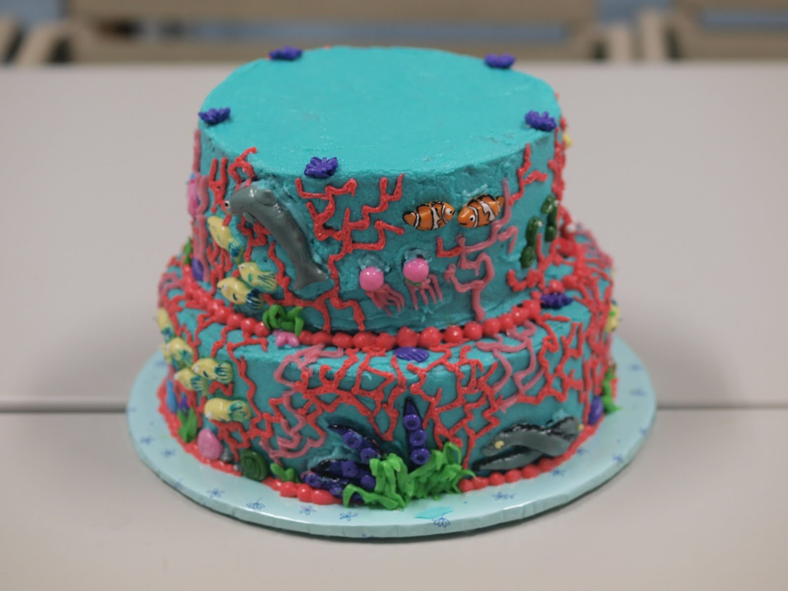 Kickin' Cakes by Kerry: Coral Reef Cake #2