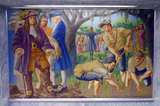 George Beattie's Murals at GMOA: "James Edward Oglethorpe"