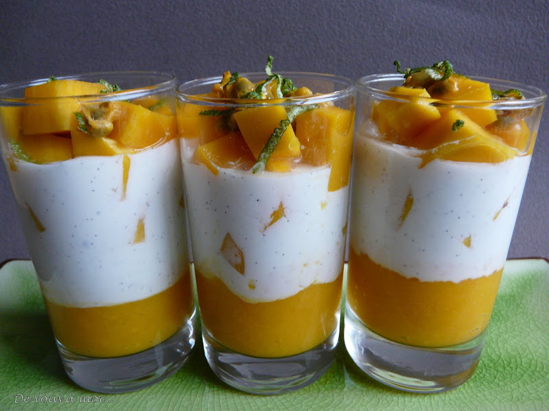 De vous à moi...: Verrines à la mangue