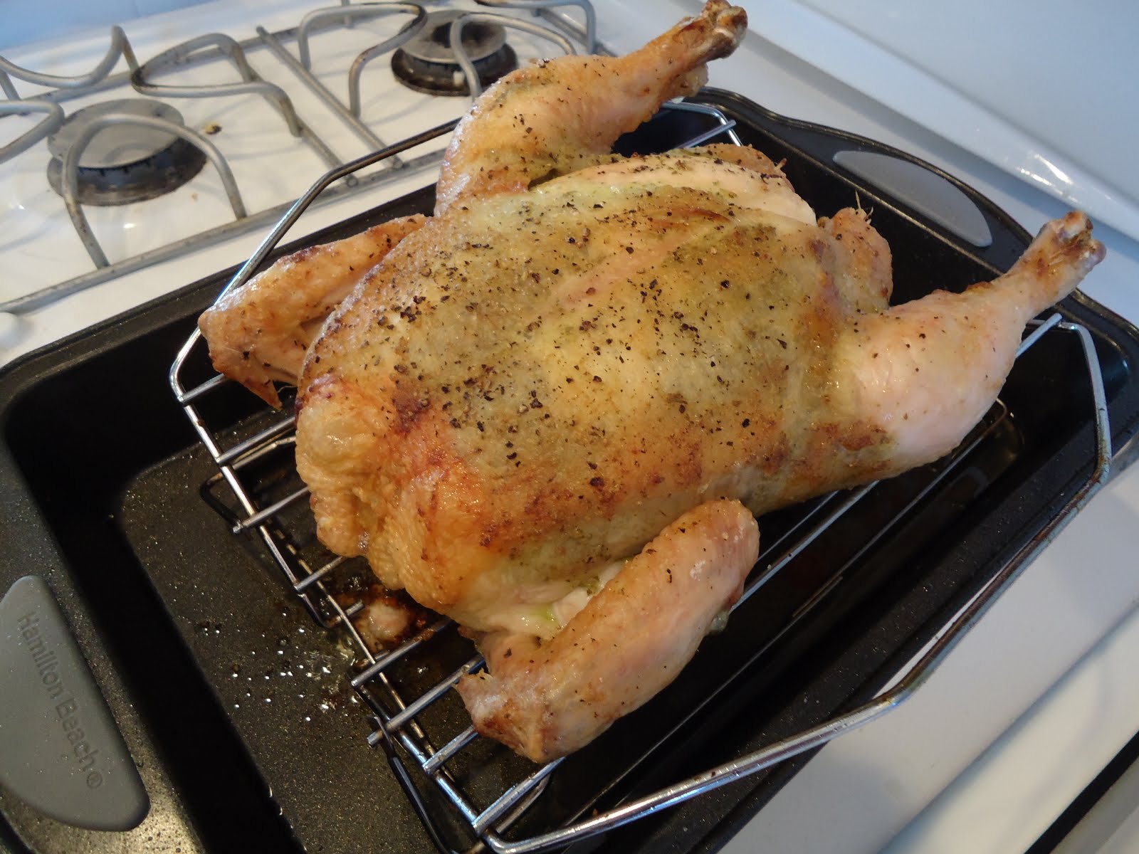 FIVE O'CLOCK FOOD: Sunday Roasted Chicken with Lemon-y-Herb Compound Butter