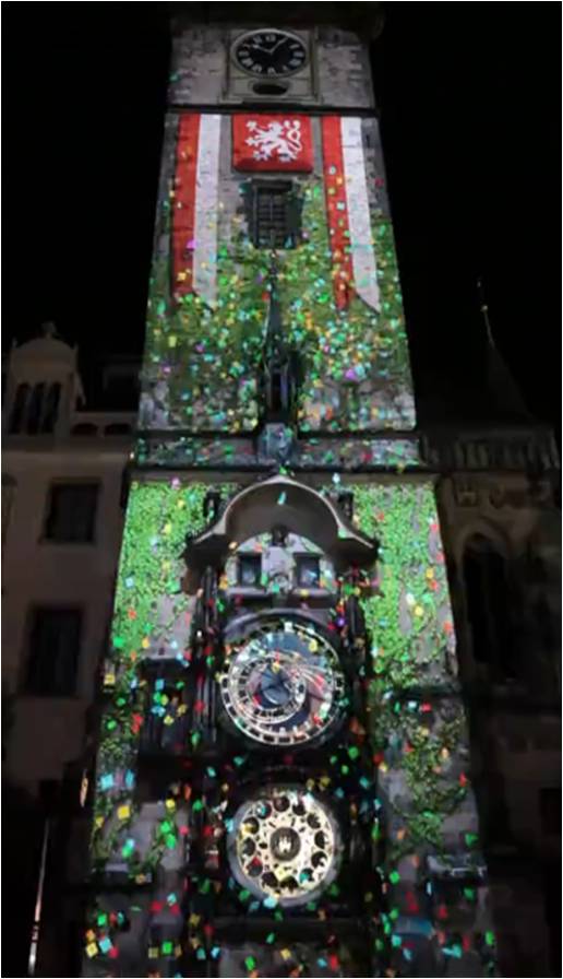 Prague Astrological Clock Tower - Video Mapping 600 Years of History ...