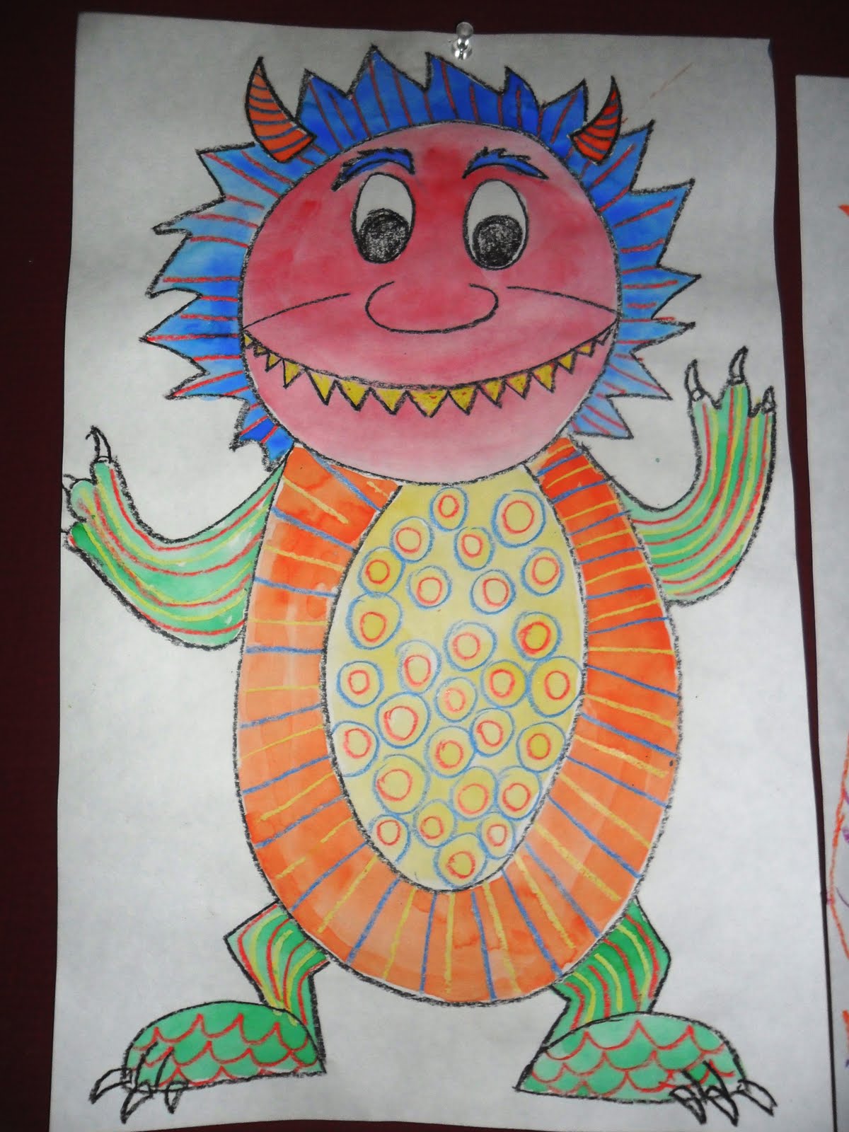 draw, paint, and cut: 2nd Grade: Monster Collage