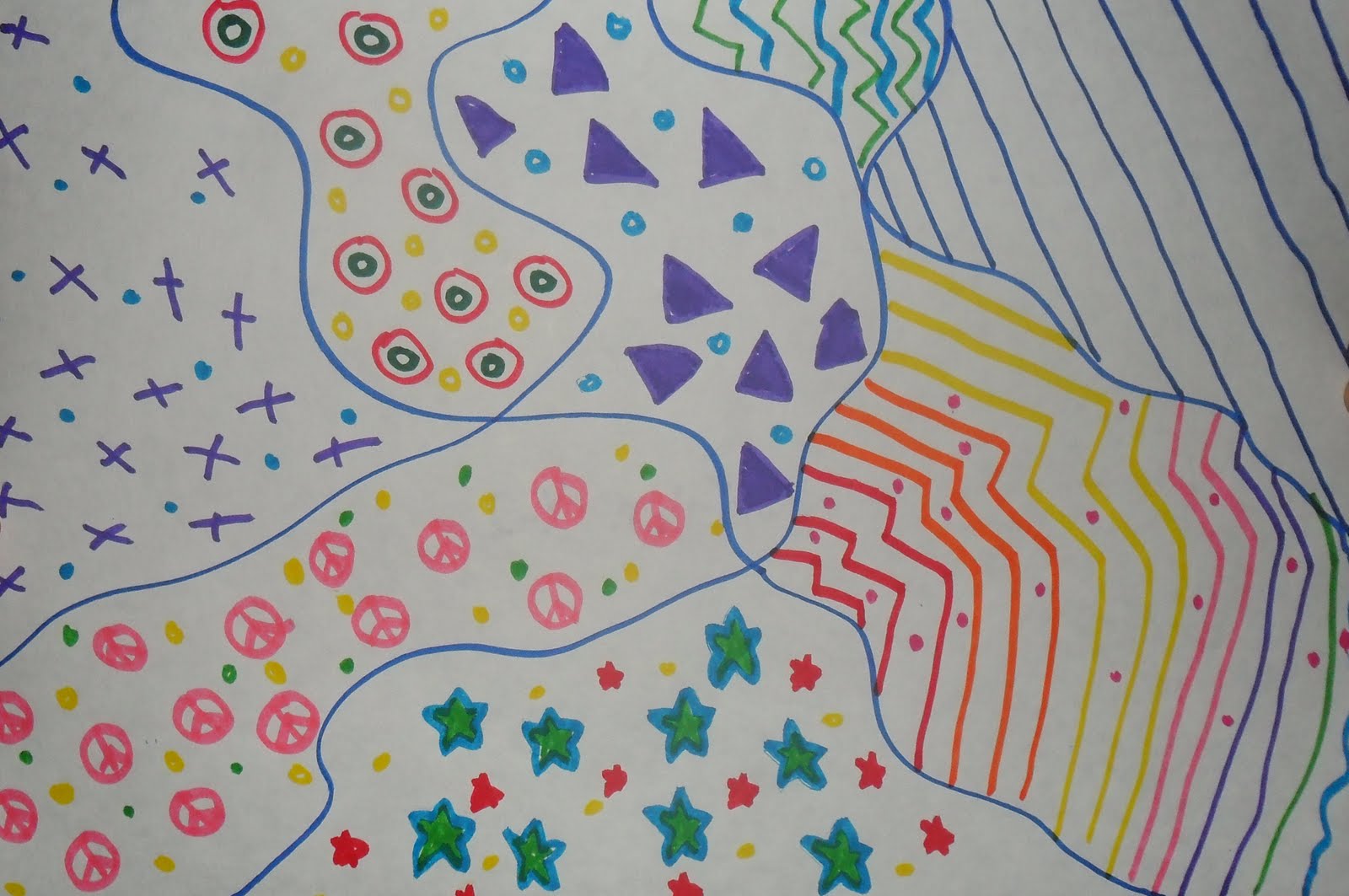 draw, paint, and cut: Bulletin Board: 1st and 2nd Grade Lines and ...