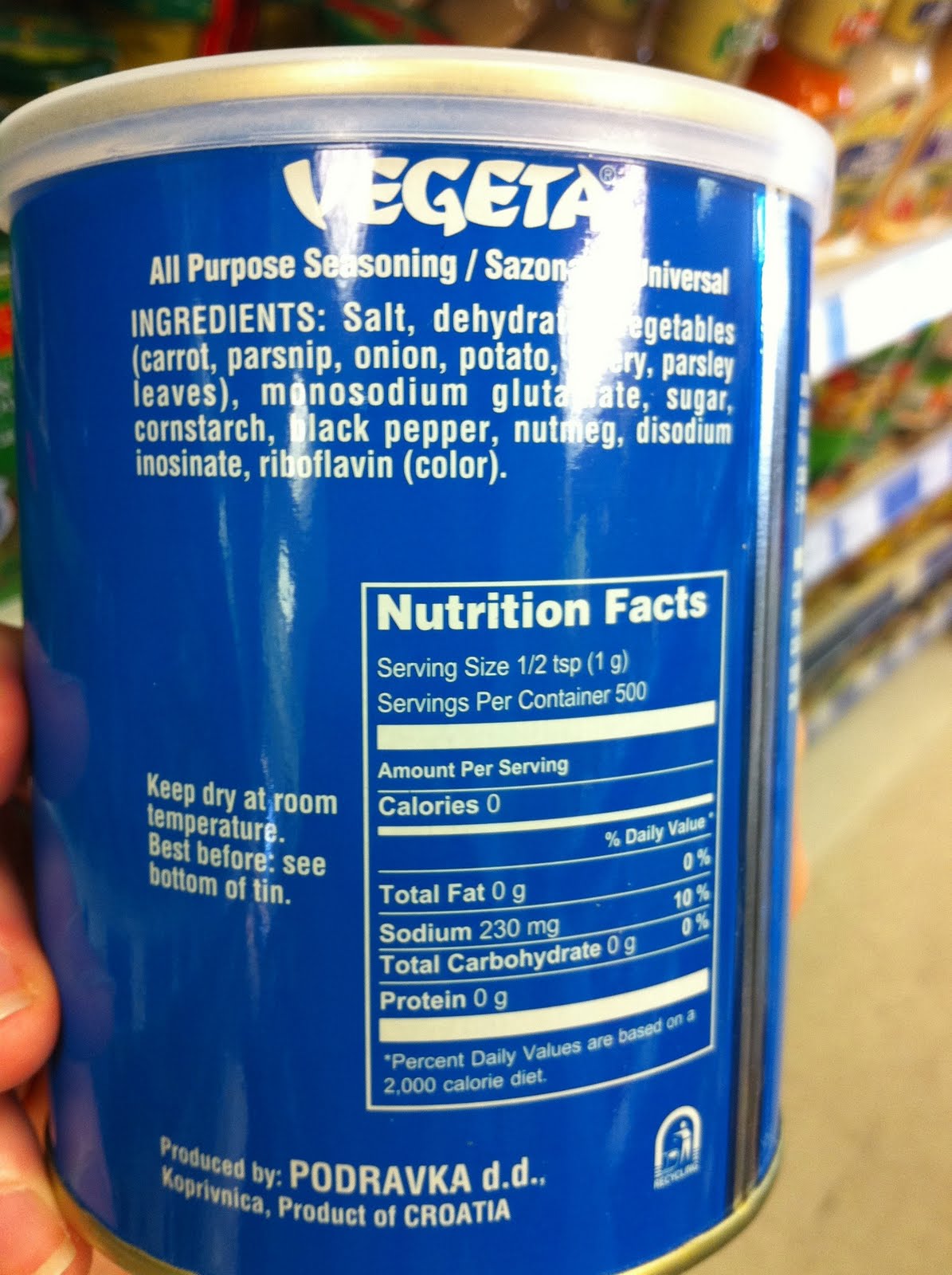 Free Food People Vegeta All Purpose Seasoning
