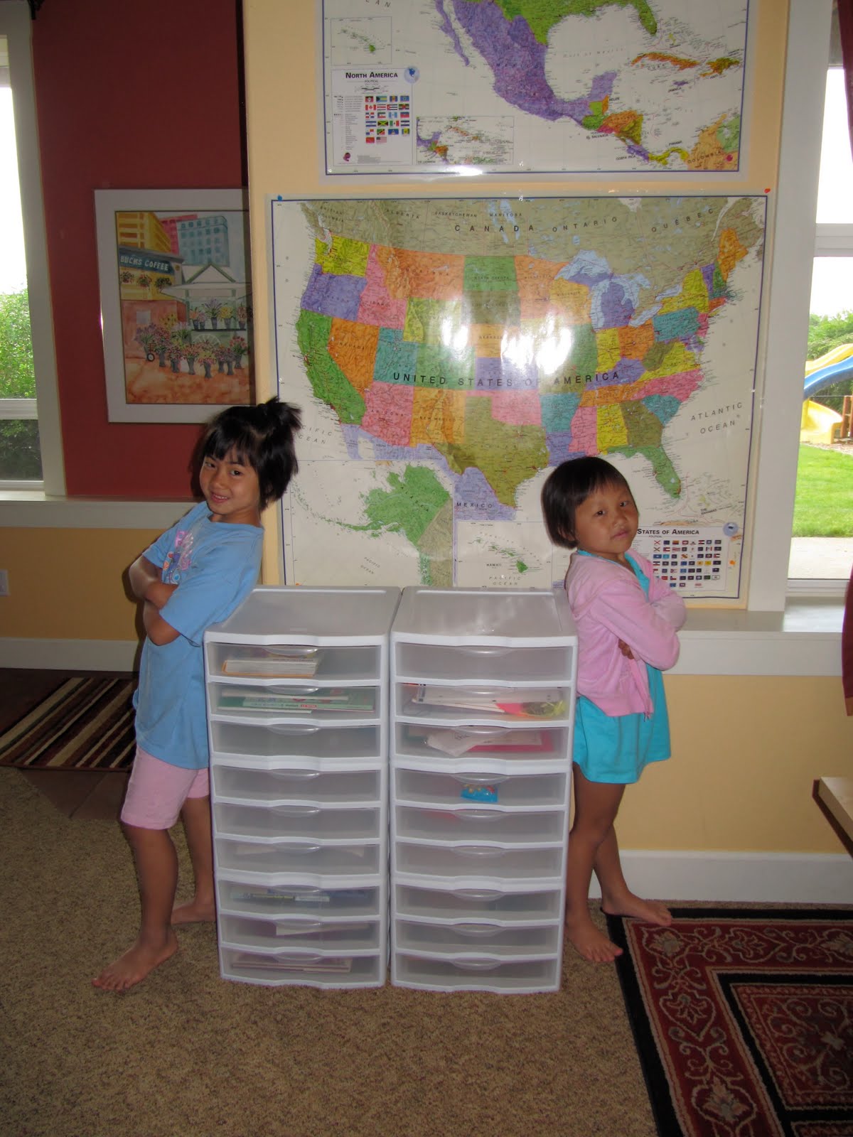 HOMESCHOOL NINJAS: Our Basement Homeschool Room