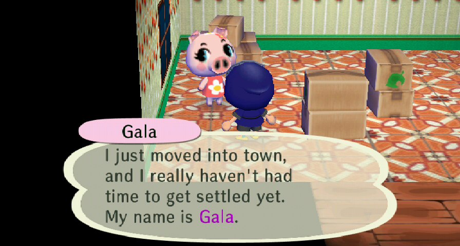Animals in the Wild World and Crossing to the City: Gala - Animal Crossing