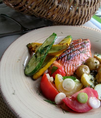 more than burnt toast: Maple Grilled Salmon for the Launch of the Very ...