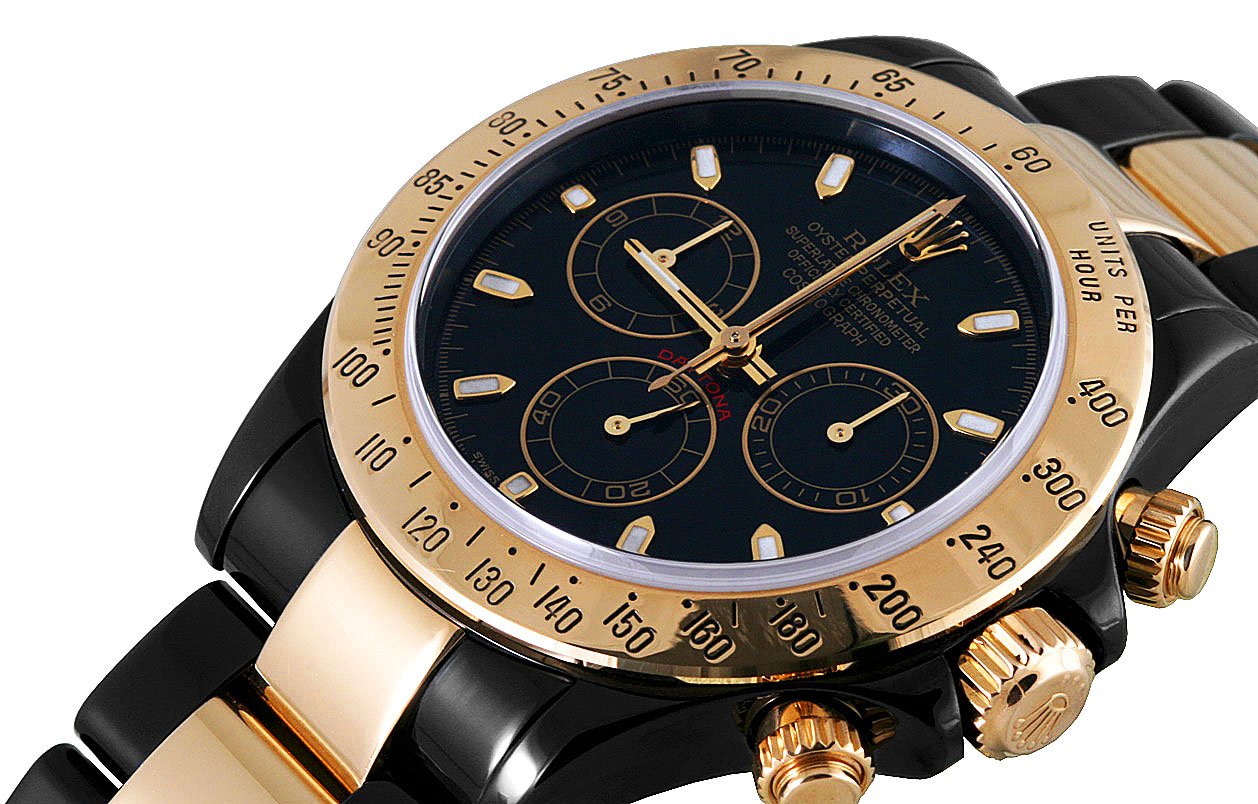 Welcome to RolexMagazine.com: Time And Gems: Custom Black & Gold Rolex ...