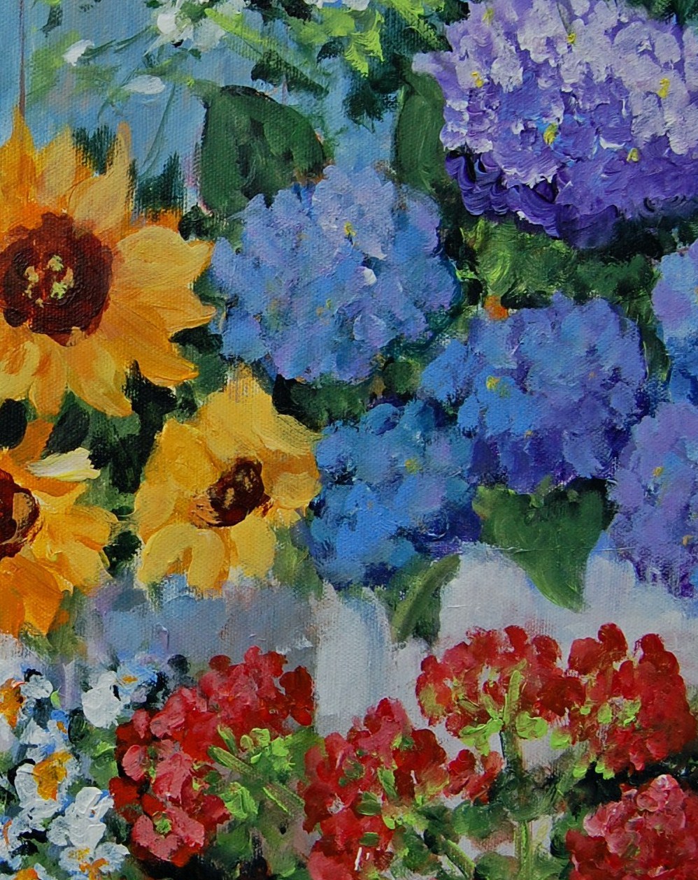 My Painted Garden: Let's Paint Together The Last Hydrangeas