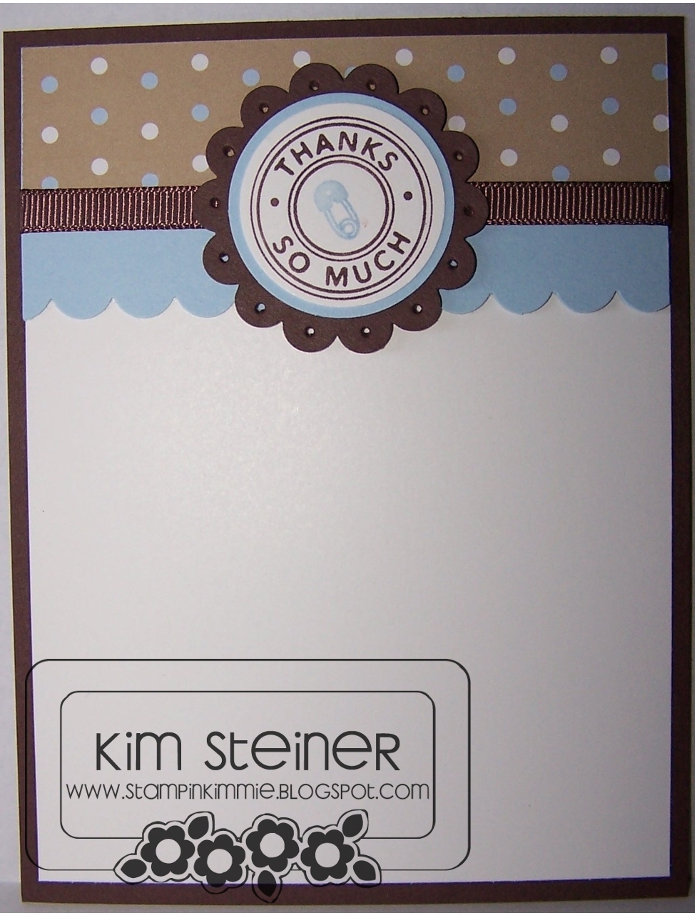 Stampin' with Kimmie: Baby Boy Thank You Notes