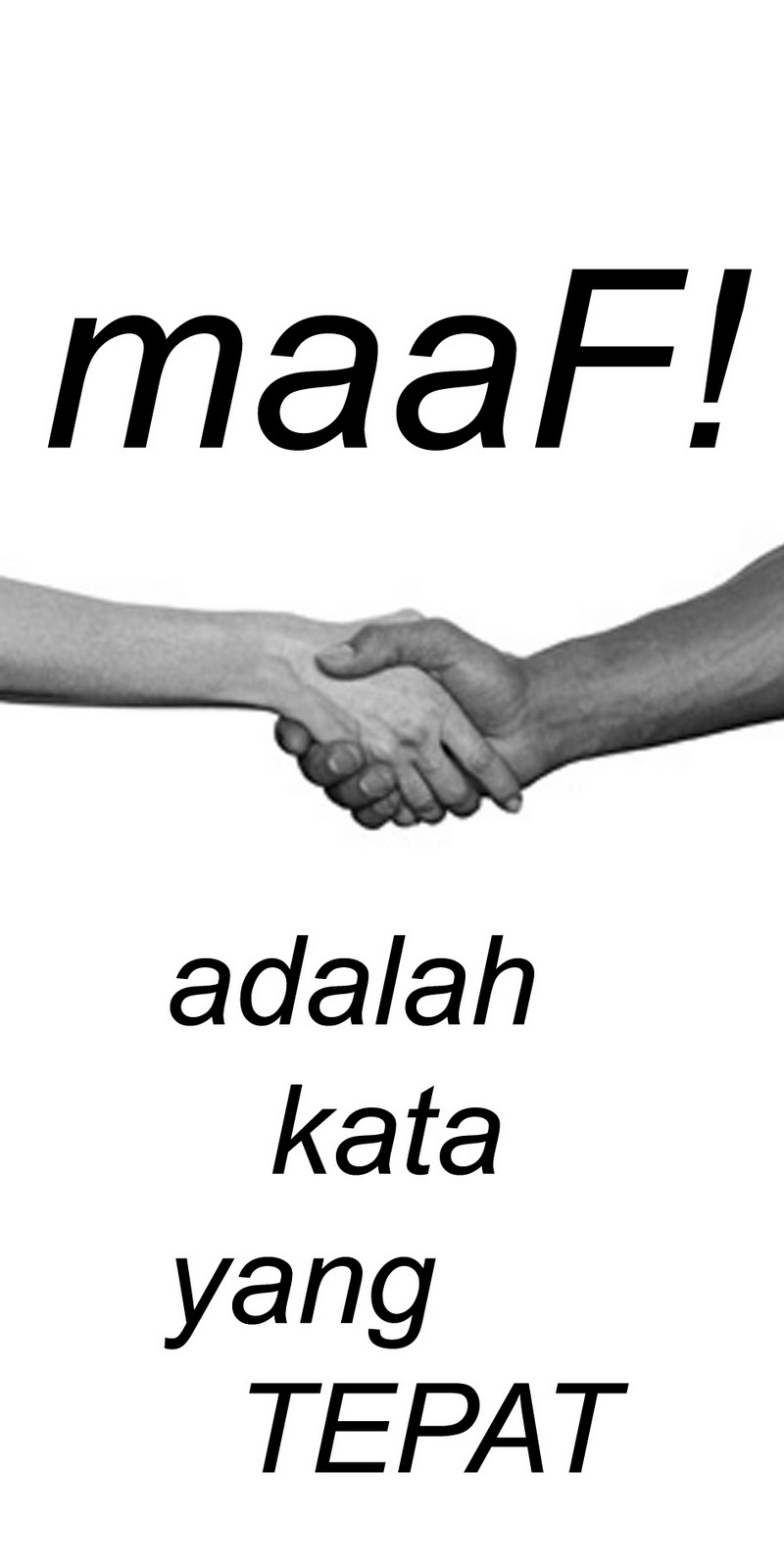 Sukarnya Meminta Dan Memberi Maaf ~ Pensil Tekan | Blog Perkongsian Ilmu