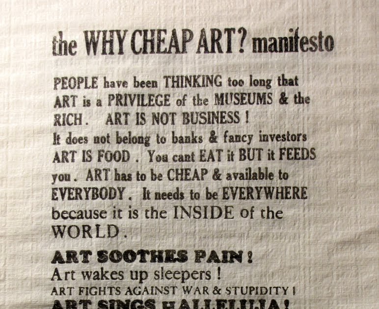 A Writer's Desk: A Century of Artists' Manifestos