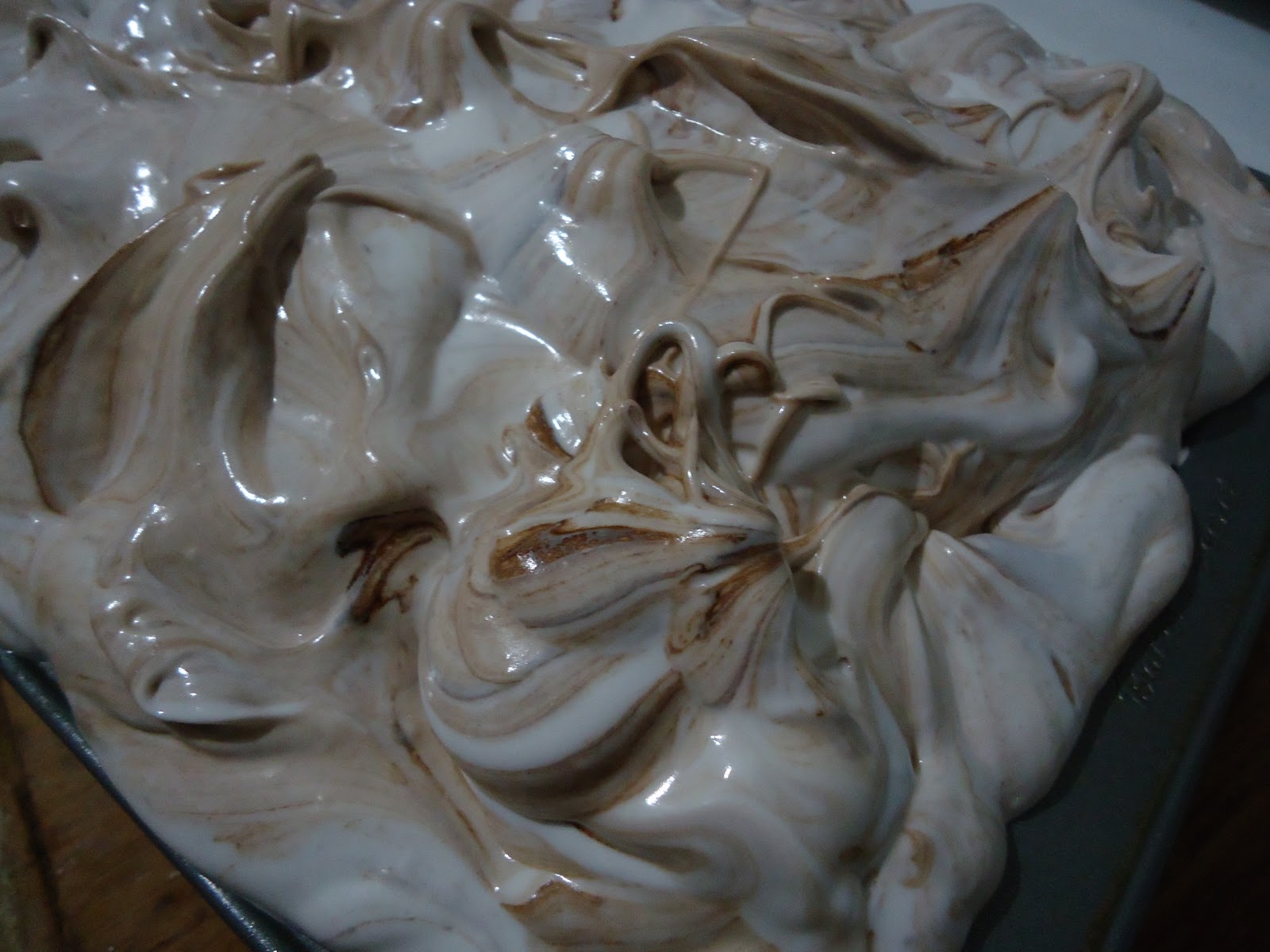 Fishful Thinking: My Mom's 7 Minute Sticky Frosting Recipe with swirled ...