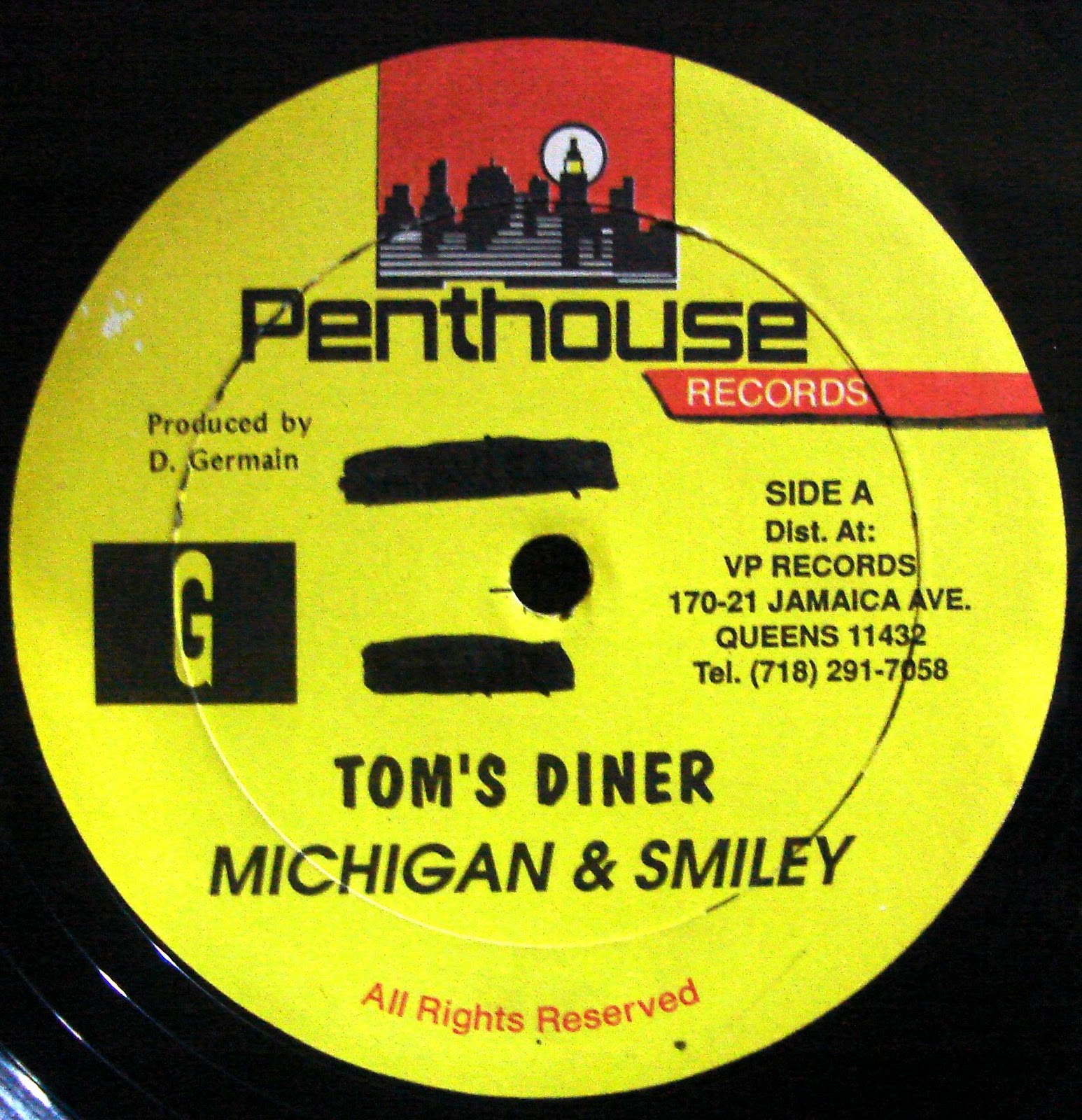 Vybz Collectors 507.: TOM'S DINNER - MICHIGAN & SMILEY