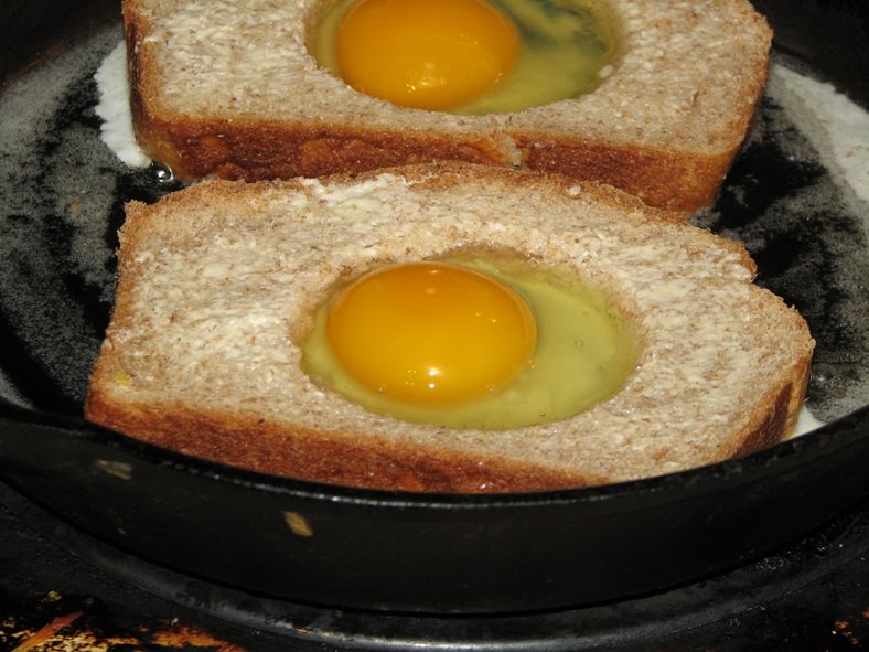 Sprouts: Breakfast!!! Mmmmm..... (and Peek-a-Boo Eggs recipe)