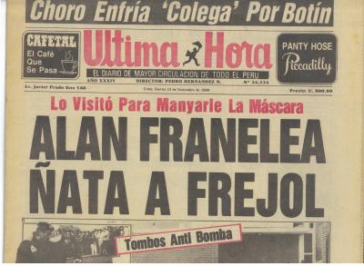 LA JERINGA: LA REPLANA EN LOS DIARIOS CHICHA