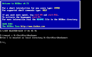 PC Retro Games: DosBox