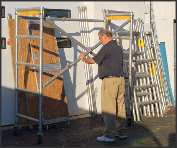 Up-Right Aluminum Portable Scaffolds w/Braces and Extensions
