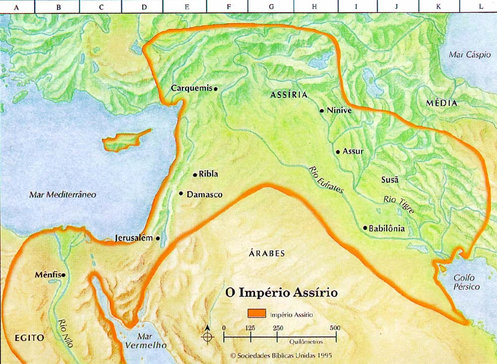 SEMEANDO A BÍBLIA: MAPA 32 - IMPÉRIO ASSÍRIO - 2