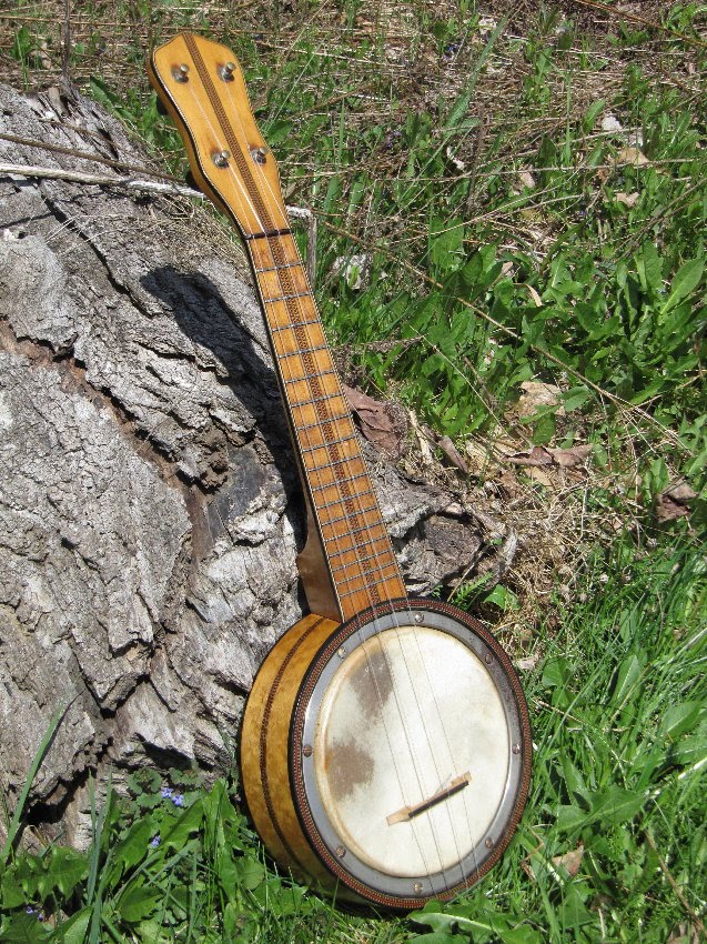 c.1920 Super Fancy Maple Banjo Ukulele