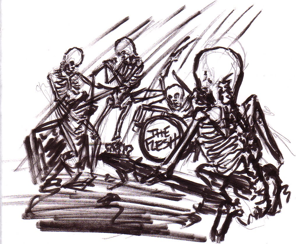 DRAWBRIDGE: Skeletons in a band