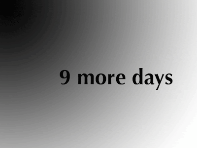 Euro Fashion: 9 more days