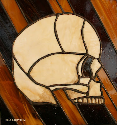 126. Stained Glass Skull