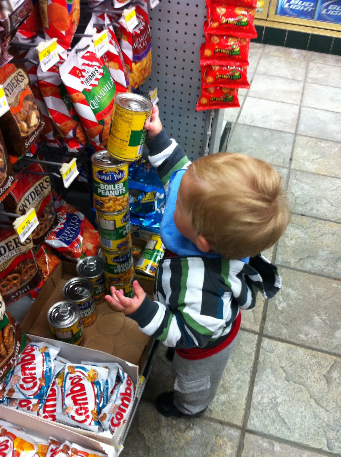 The James Family: TIRED and Stockboy!