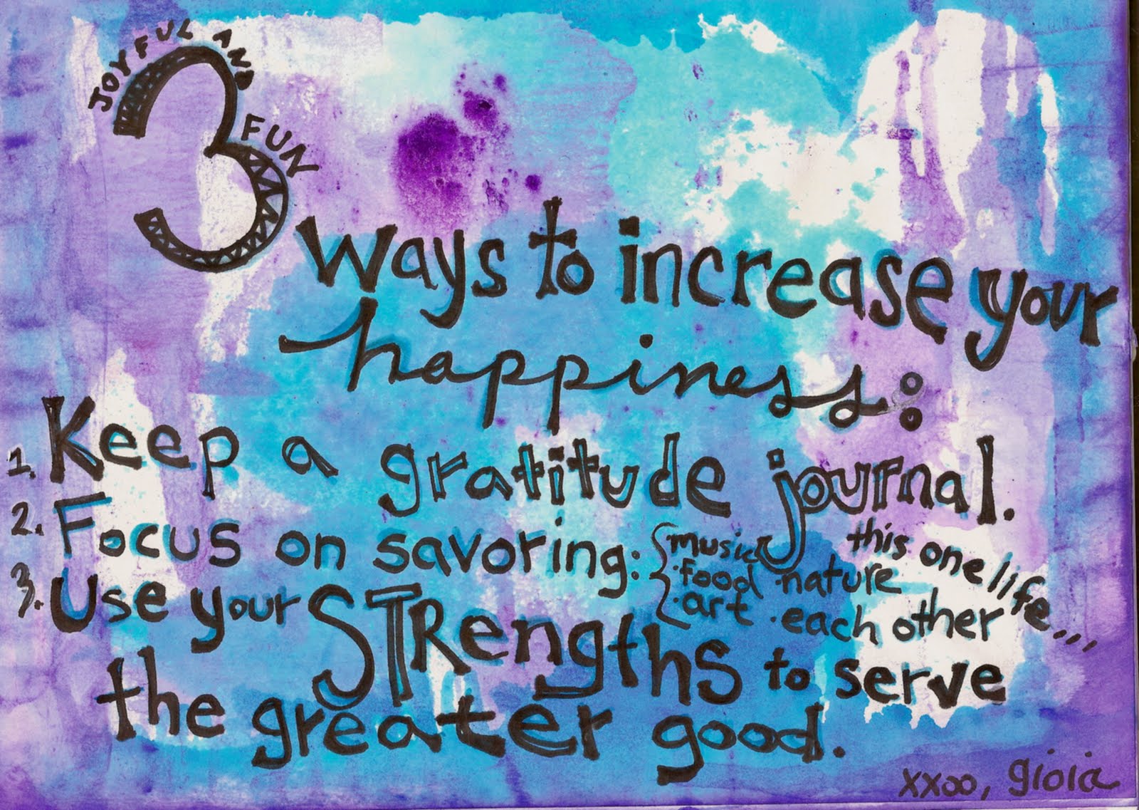 Joyful Art Therapy: 3 Joyful & fun ways to increase your happiness!
