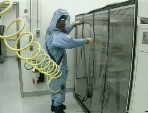 suicidecupcake: procedures to enter a bio containment facility.