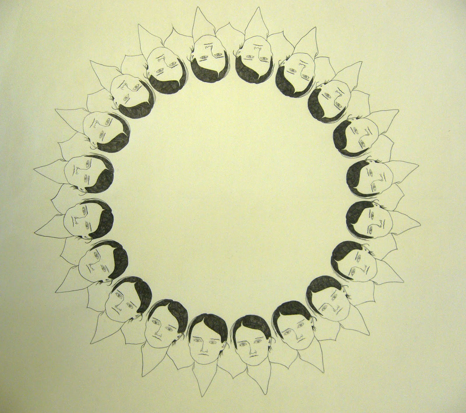 sarah clark: girl circle drawing