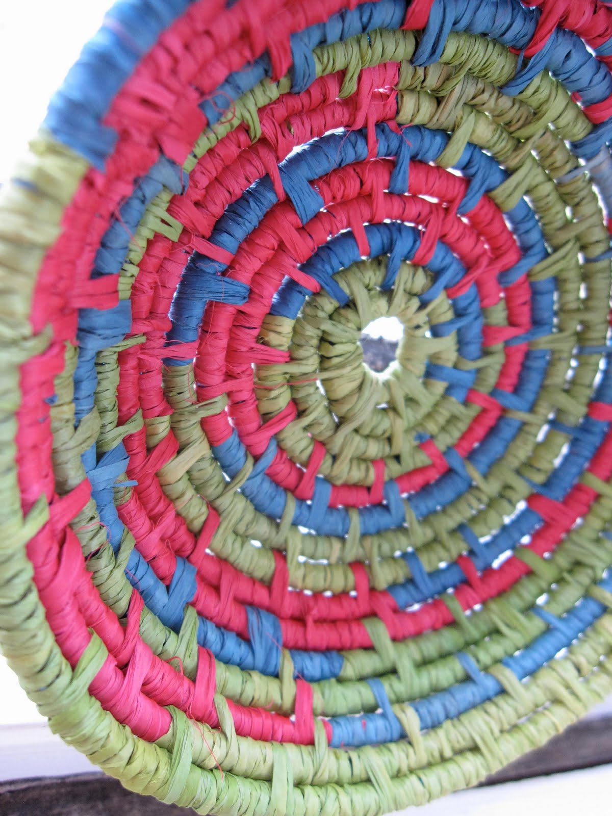 Goldfinch and Eagle: Coiled baskets