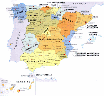 BLOG DE GEO: Mapa de las provincias y actividad