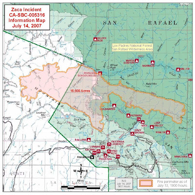 CFN - CALIFORNIA FIRE NEWS - CAL FIRE NEWS : InciWeb UPDATE: Zaca ...