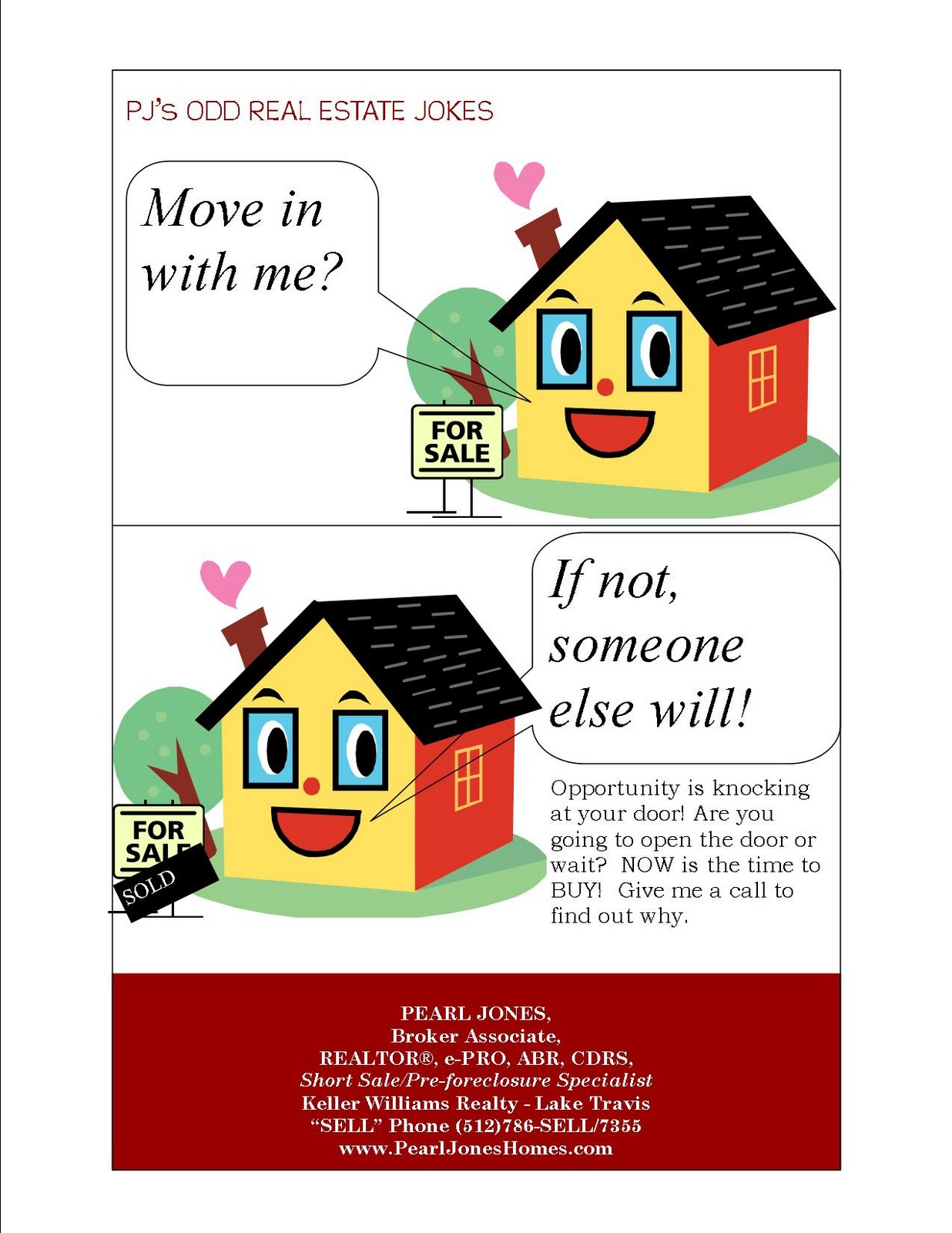 Austin Real Estate Blogs by Pearl Jones: PJ's ODD REAL ESTATE JOKE ...