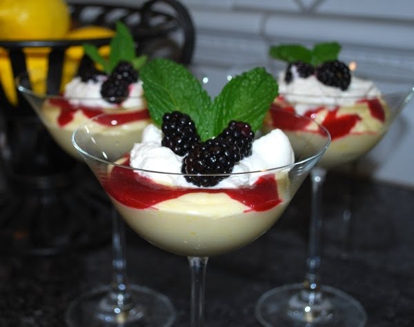 Simple Spice: Lemon Mousse with Raspberry Coulis