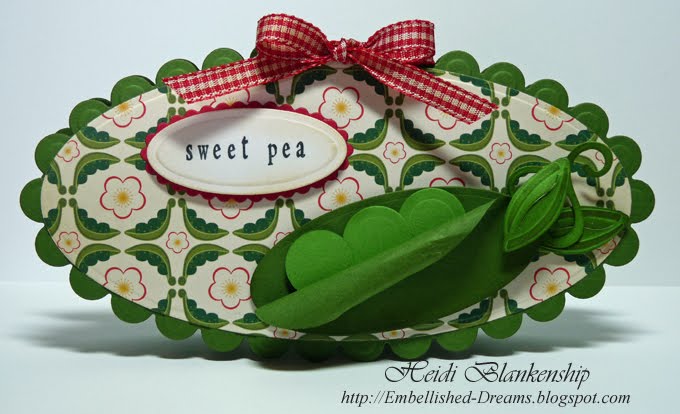 Embellished Dreams: Sweet Pea Card