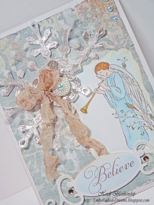 Embellished Dreams: Spellbinder & Crafty Secrets - Angel Believe Card