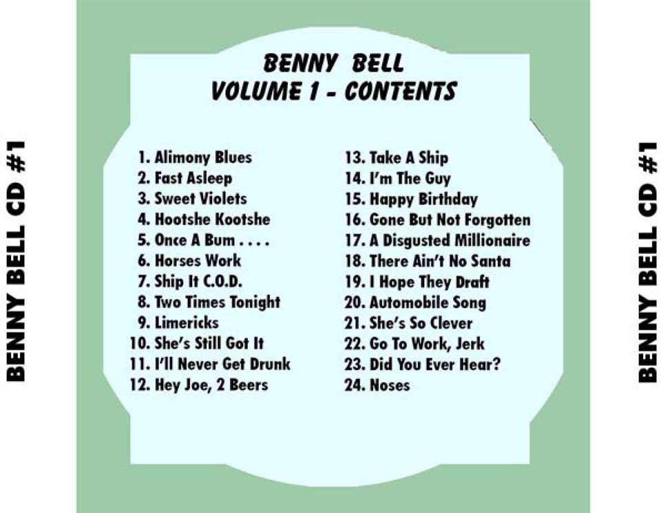Vintage Stand-up Comedy: Benny Bell - Hilarious Musical Comedy Of Benny ...