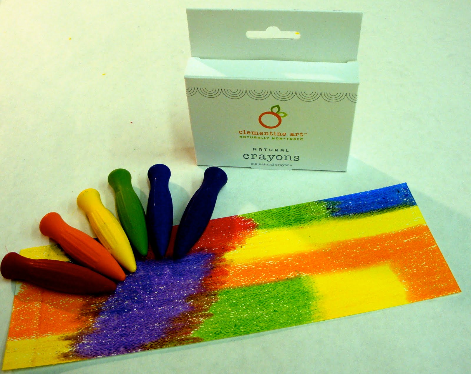 Clementine Art: Groovy Scratch Art: Clementine Natural Crayons