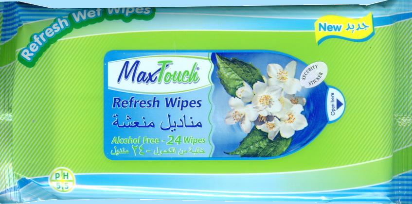 max touch wet wipes