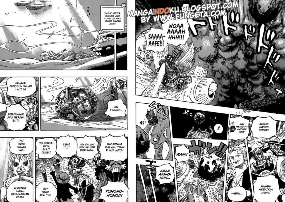 MANGA ONE PIECE CHAPTER 607 - 10.000 METER DI DASAR LAUT | Komik Bahasa ...