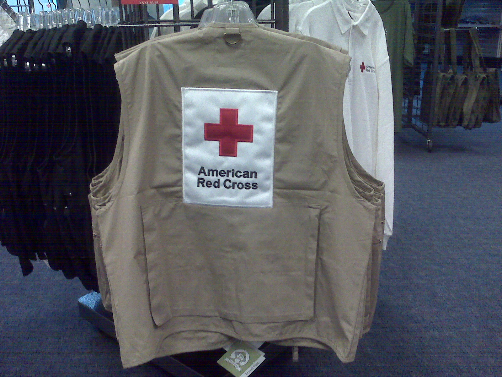 Red Alert: Red Cross DFW Blog: NEW! Red Cross Cargo Vest--Snap One Up Now!