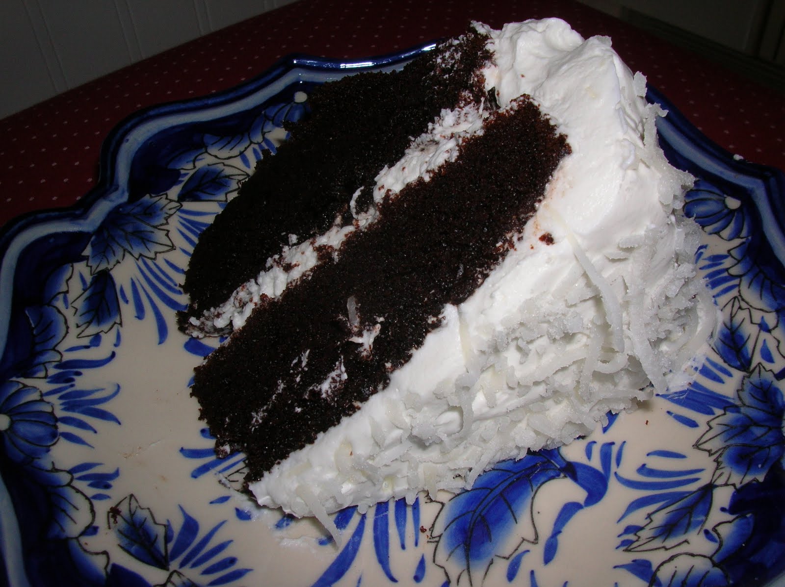 A Year of Cakes: Cake Recipe #2 - Chocolate Cake with Coconut Cream