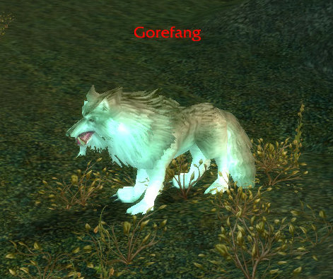 Glimpses of Azeroth: Hunting wolf: Gorefang