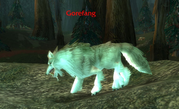Glimpses of Azeroth: Hunting wolf: Gorefang