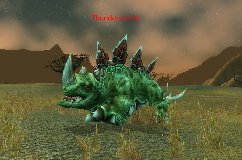 Glimpses of Azeroth: Thunder lizards of the Barrens: Thunderstomp