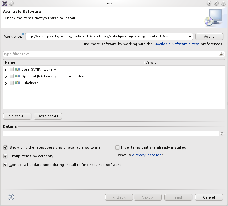 Paje Online: Instalando o Plugin do SVN no Eclipse