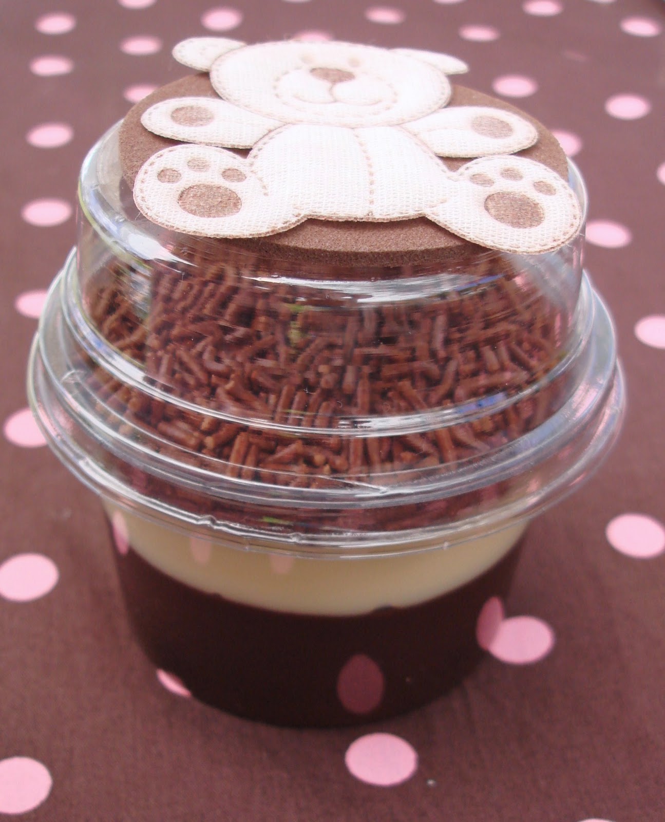 B de brigadeiro ®: BRIGADEIRO DE COPO BICOLOR