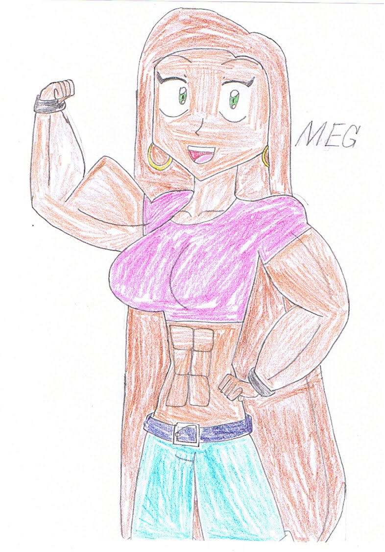 Meg's Muscle Growth: Meg Toon